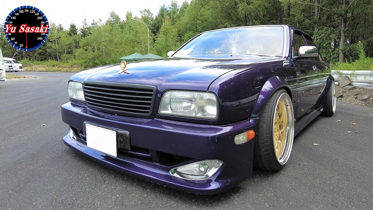 NISSAN Y32 CIMA シーマカスタム - 札幌MAGIC SQUARE杯 - YouTube