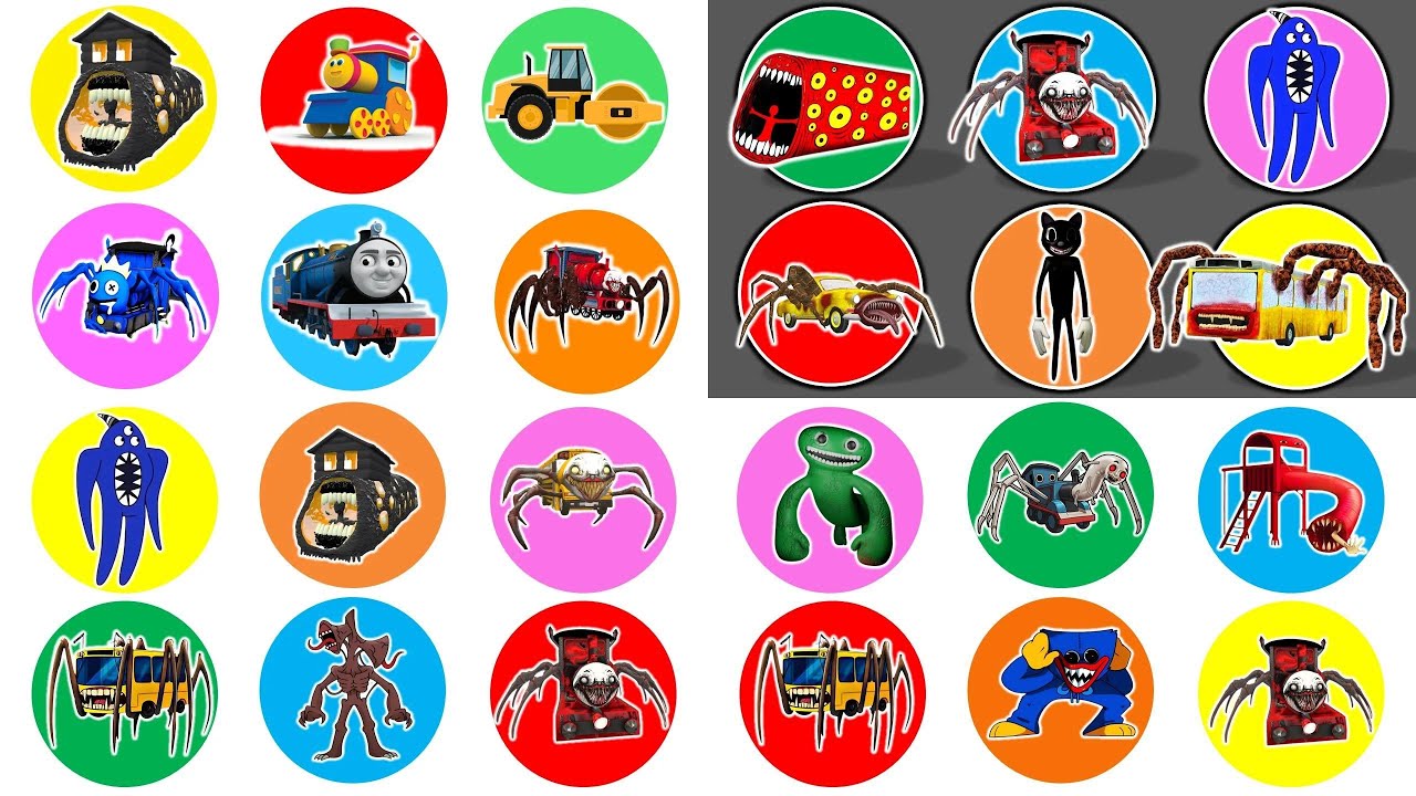 Spin Wheel Train House Head, Kereta Bob, Road Roller, Train Blue ...