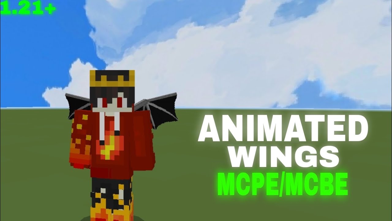 Animated Wings Texture Pack For MCPE/MCBE (Cosmetics) - YouTube