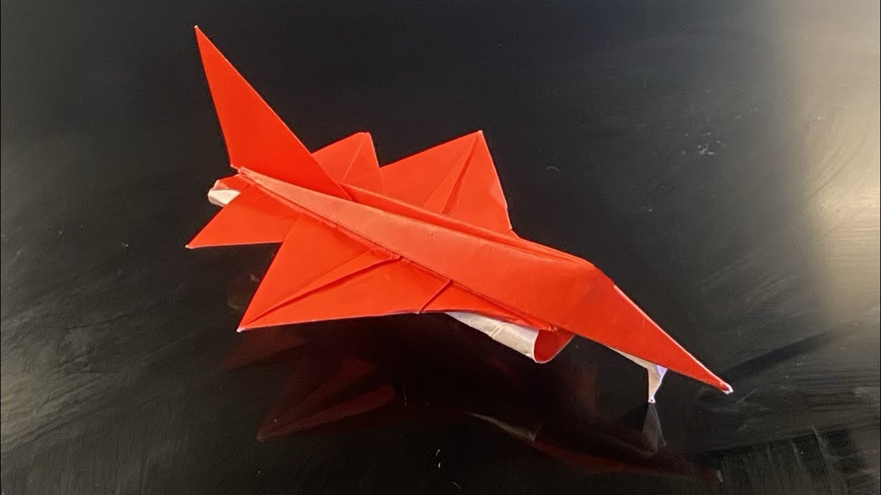 How To Fold An Origami Jet That Flies Far (Aikou Fighter) Origami Jet ...