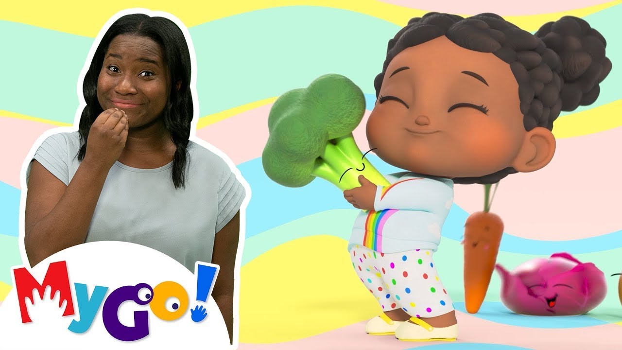 Yes Yes Vegetables Song | Lellobee | Nursery Rhymes | MyGo Sign ...