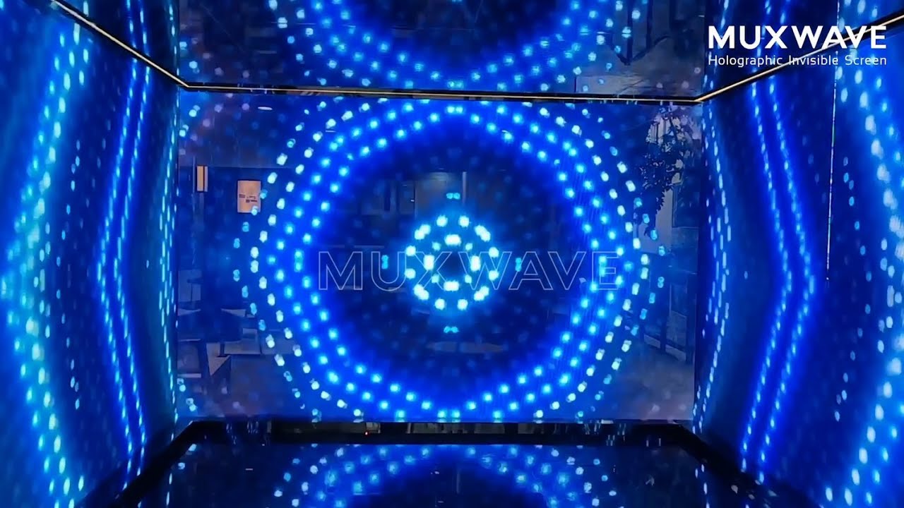 Muxwave Holographic Invisible Transparent Led Screen Installed in ...