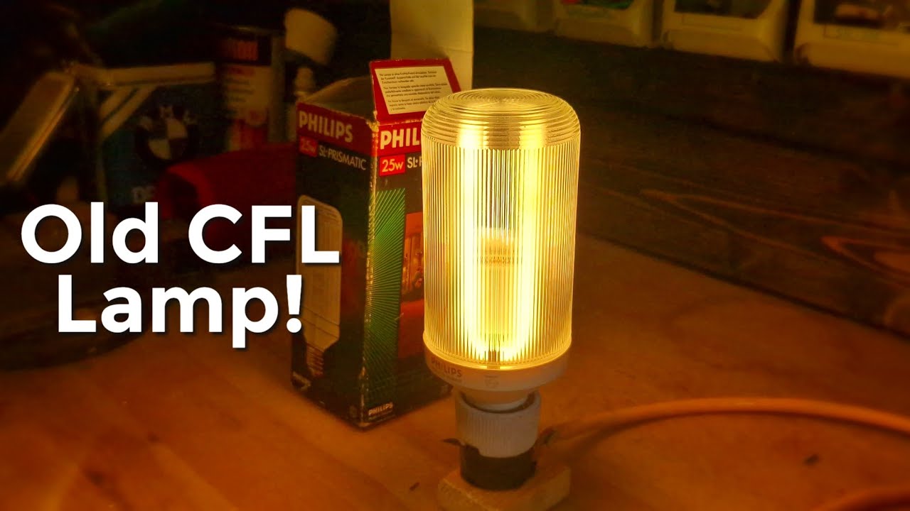 Vintage 25W Philips SL* Prismatic CFL Bulb - YouTube