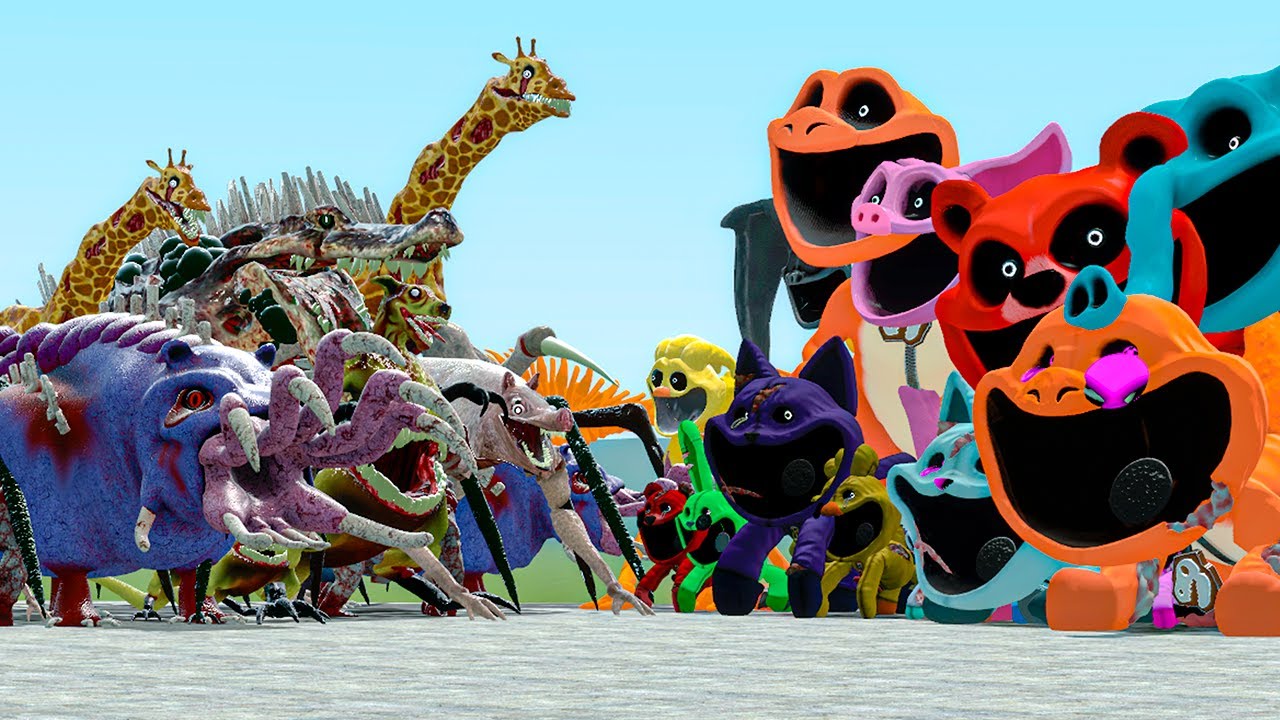 All New Zoochosis Mutant Animal Vs All Poppy Playtime Smiling Critters ...