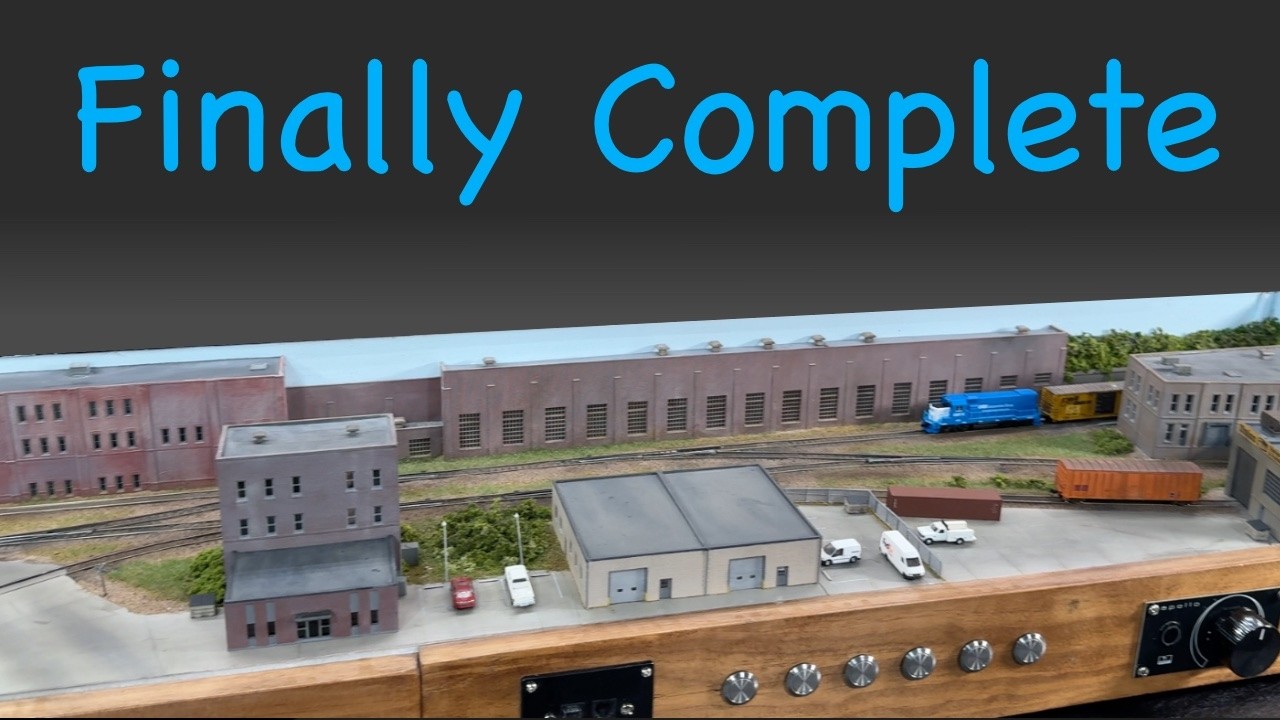 A Look At The Completed 1 x5 N Scale Switching Layout YouTube
