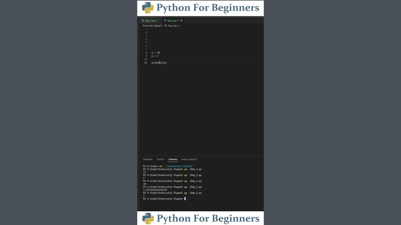 Introduction To Integers And Operations In Python | Python For Beginners - YouTube
