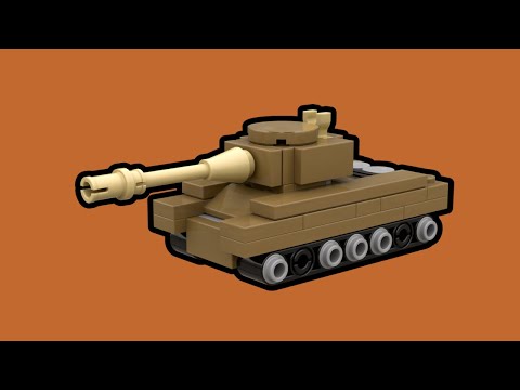 LEGO MOCs - LEGENDS OF WAR - Mini LEGO Patton M48 [Video Instructions] - YouTube