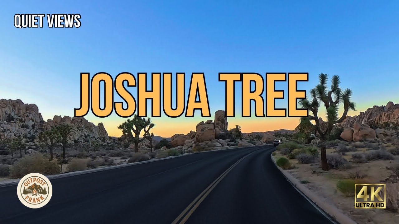Joshua Tree Sunset 4K, Peaceful Evening For Calm Healing - YouTube