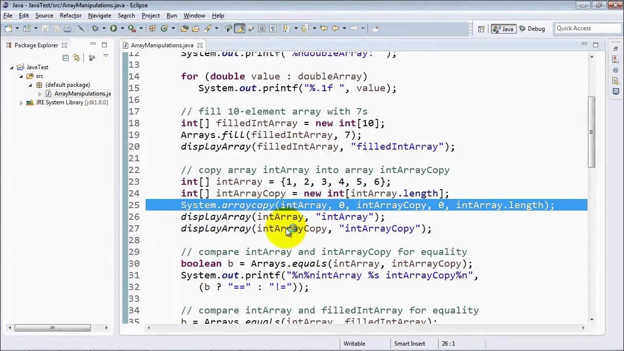 JAVA Tutorials for Beginners 77 Arrays class methods and System ...