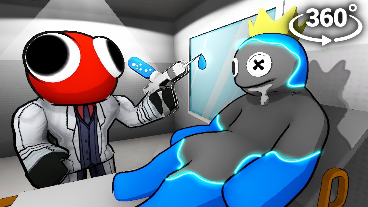 360° RAINBOW FRIENDS, COLORS are MISSING! - YouTube