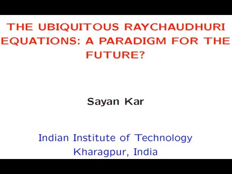 The ubiquitous Raychaudhuri equations: a paradigm for the future? by ...