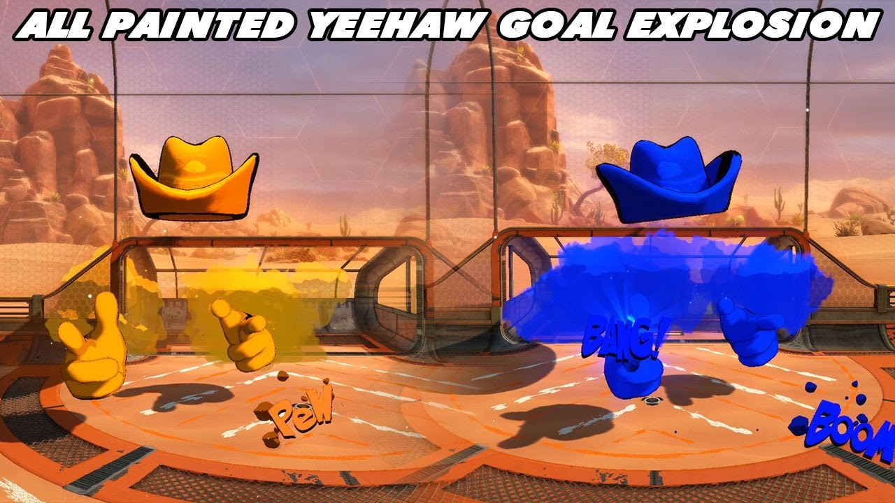 ALL *NEW* Painted Rocket Pass 4 Goal Explosion "YEEHAW" - YouTube