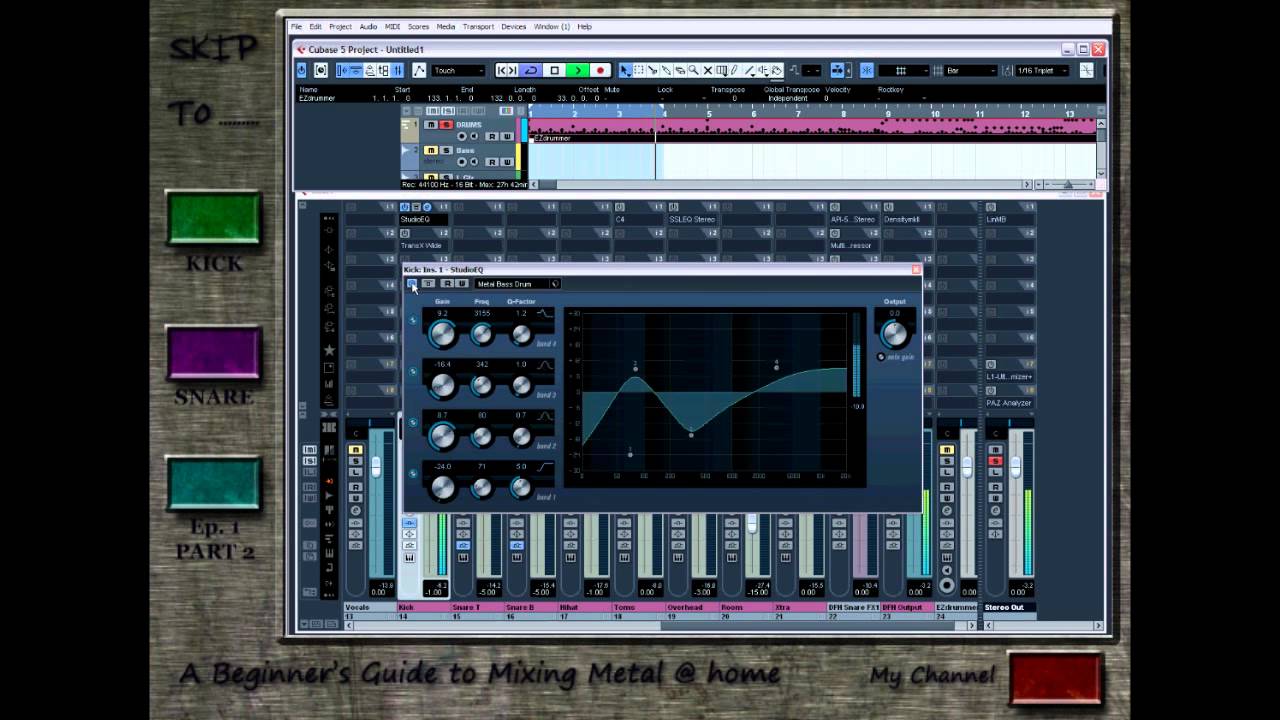 A Beginner's Guide to Mixing Metal at Home - Episode 1 pt.1 (Kick ...