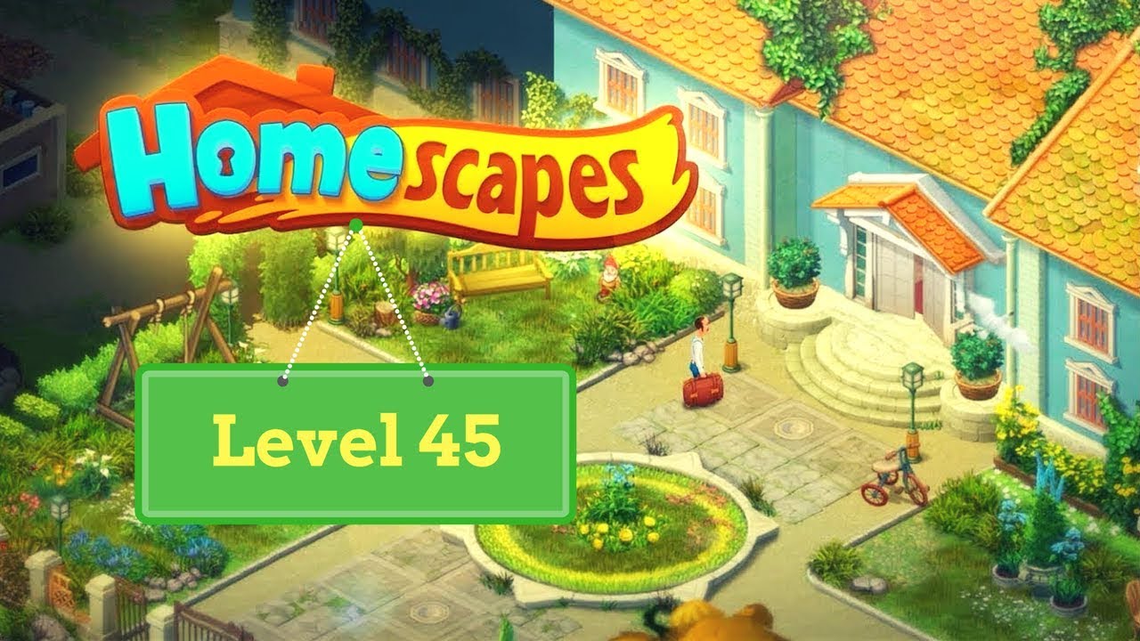 Homescapes Level 45 - How to complete Level 45 on Homescapes - YouTube