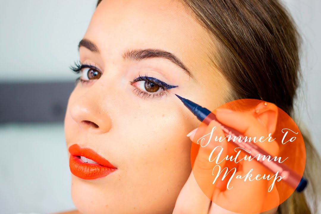 Bold Summer to Autumn Makeup | Hello October - YouTube