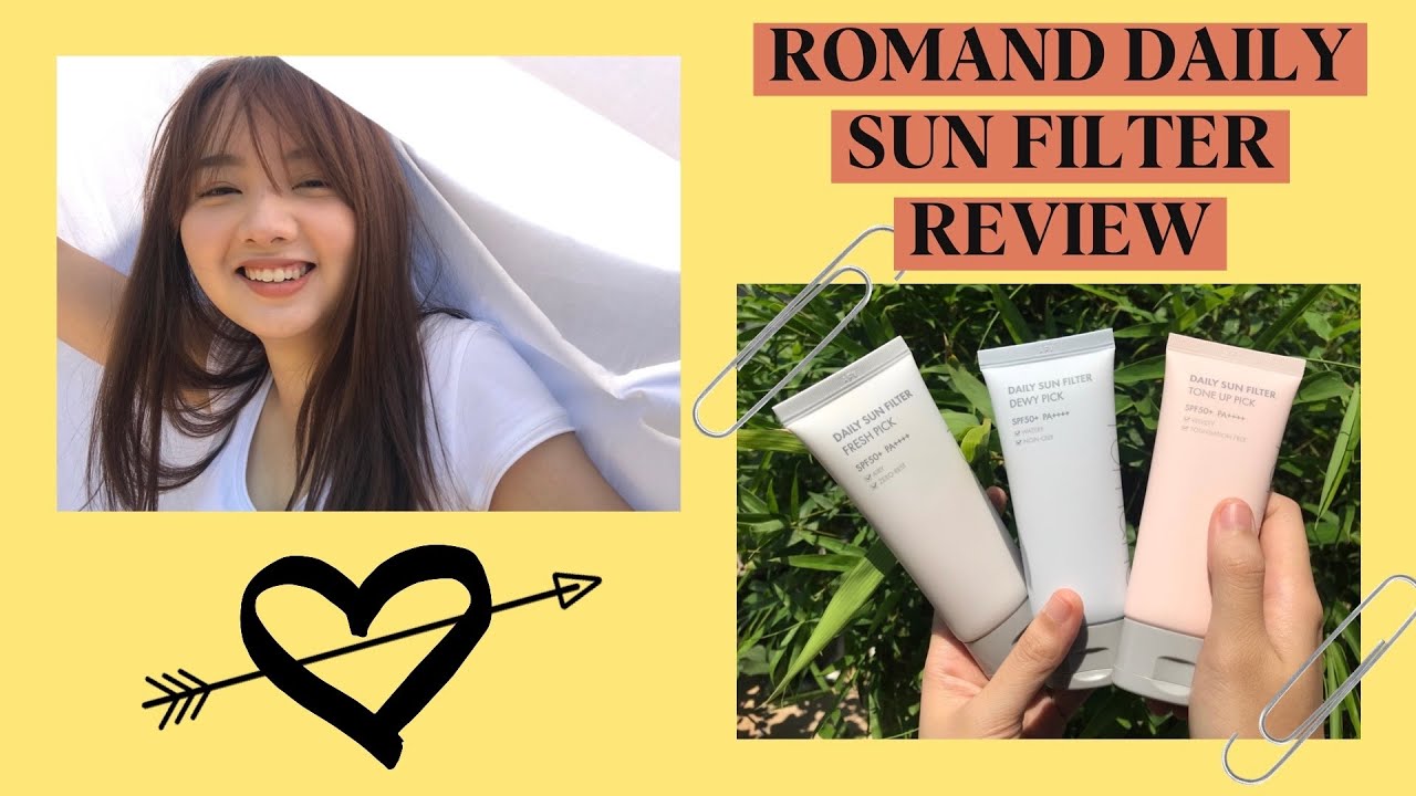 Review Semua Jenis Sunscreen Romand! Daily Sun Filter 🌞🕶 - YouTube