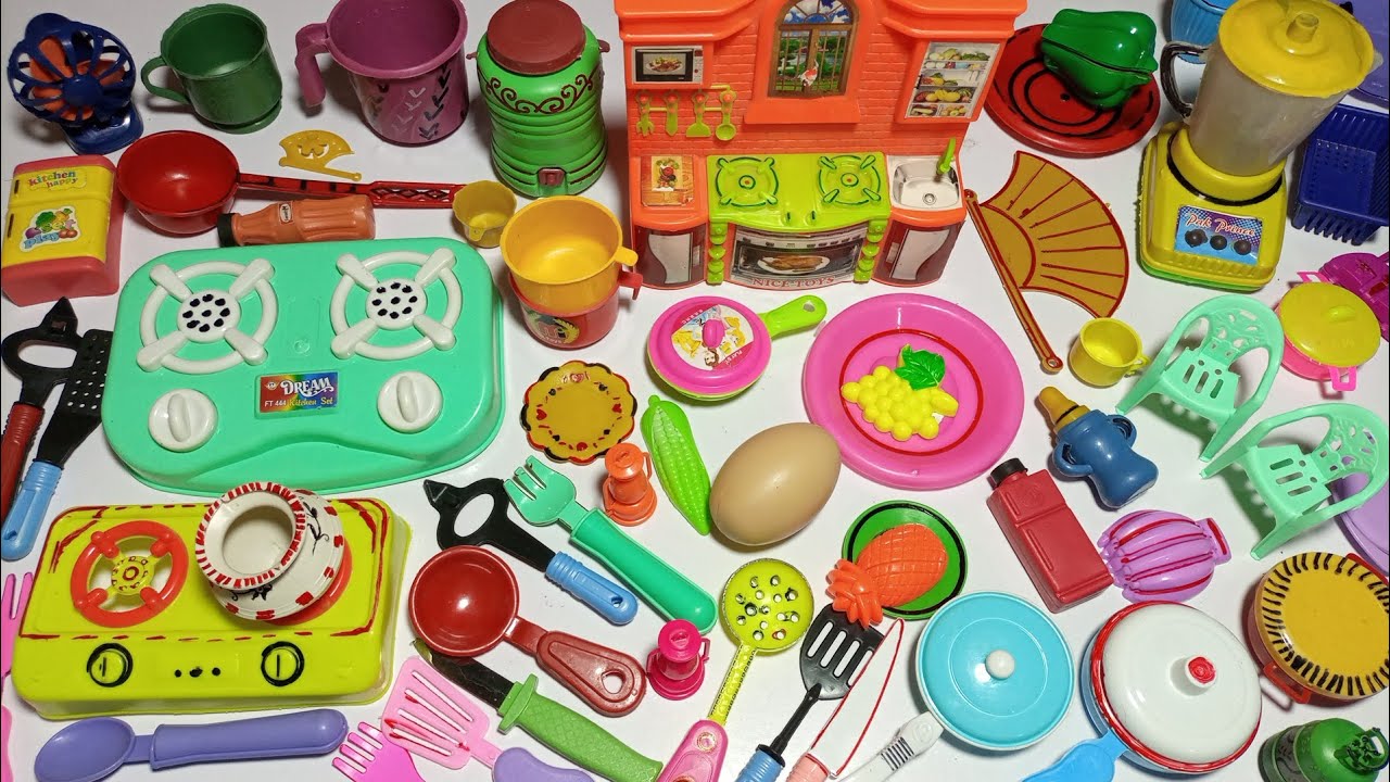 4 minutes Unboxing Sensational Small Cooking Kitchen Set Collection ...