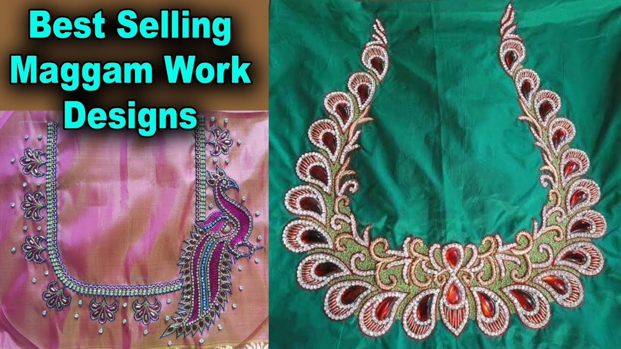 Top 20 Best Selling Maggam work Designs Blouses Tutorials Part 3 ...