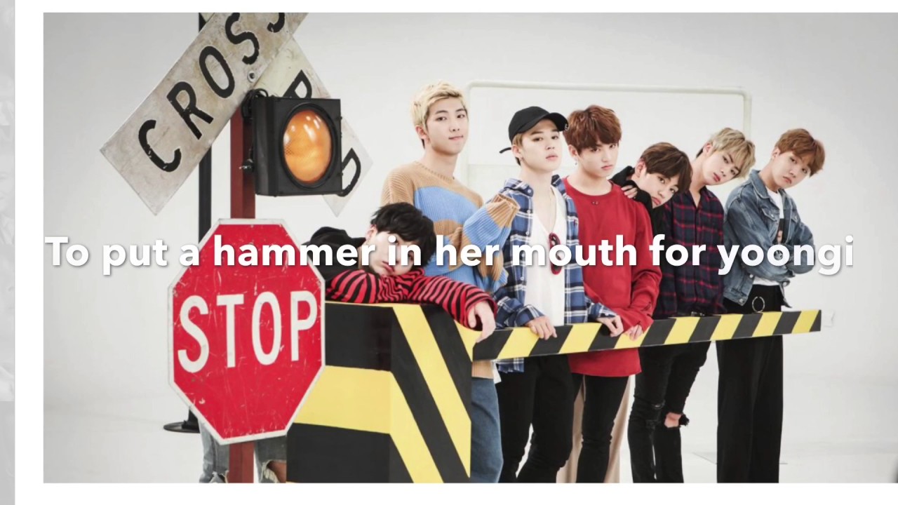 Girl puts hammer in here mouth for bts -_-? - YouTube