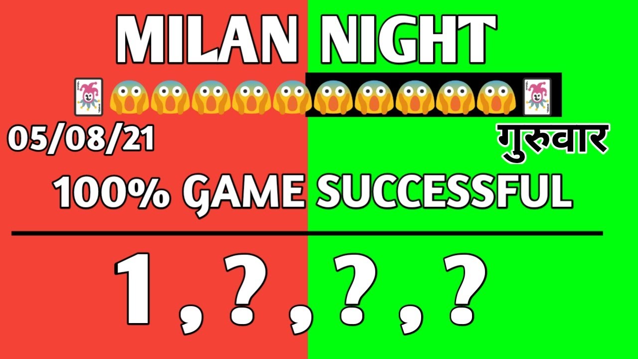 Milan night 30-10-21 || milan night today || milan night matka guessing ...