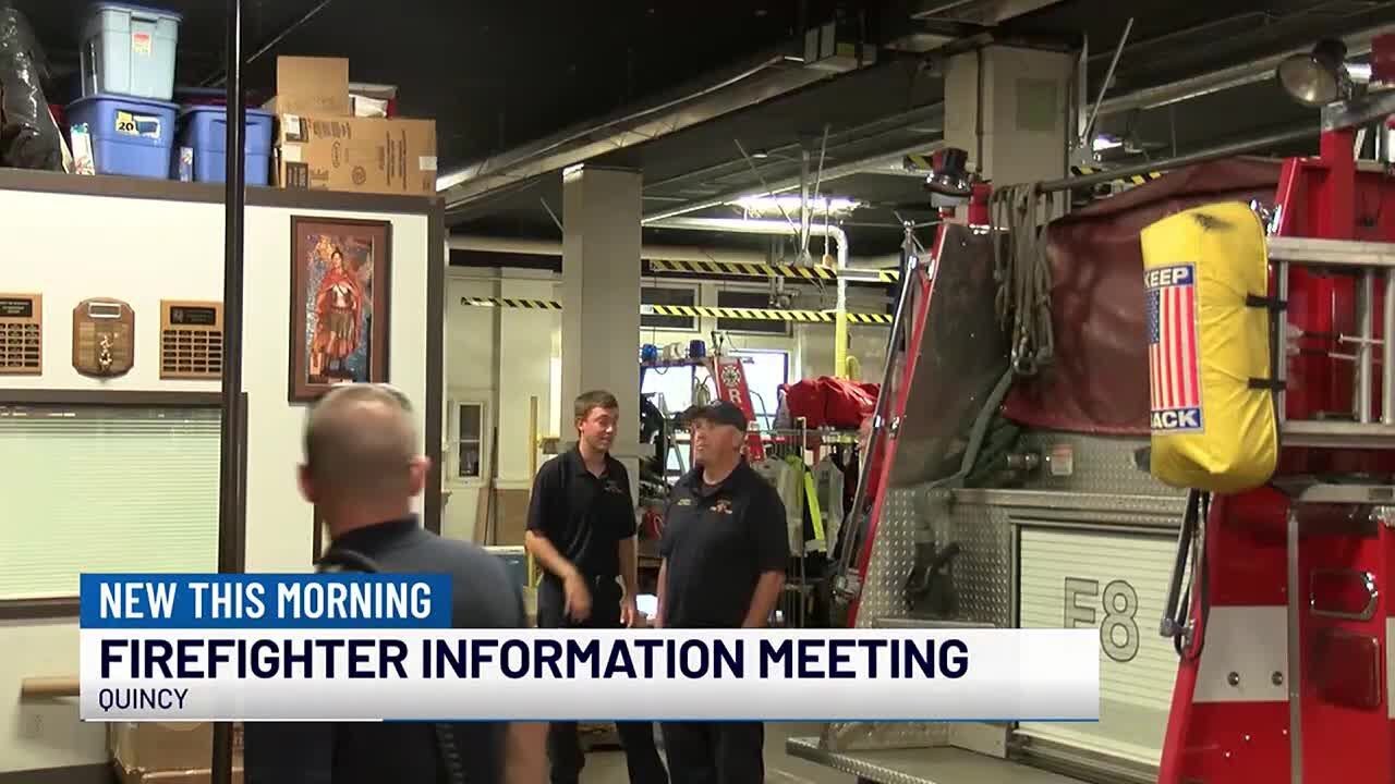 Quincy firefighters host informational recruitment meeting - YouTube