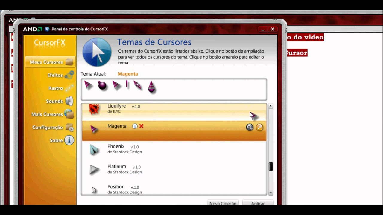Como Colocar Cursor no PC : CursorFX - YouTube