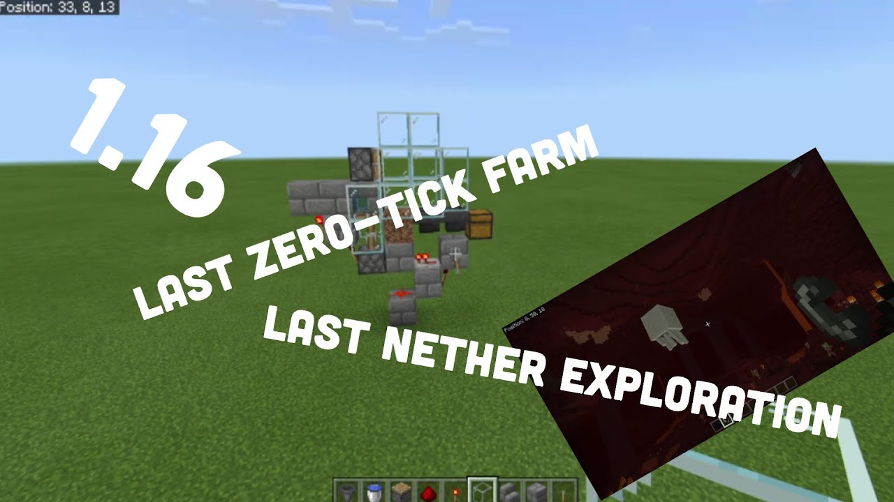 My last time making a zero-tick farm and exploring the Nether...sad ...