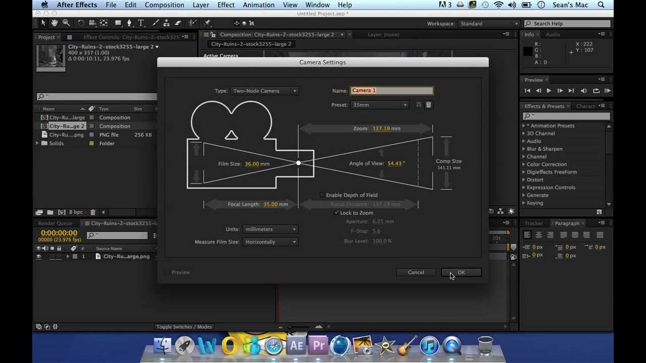 After Effects Tutorial: Camera shake on still footage. - YouTube