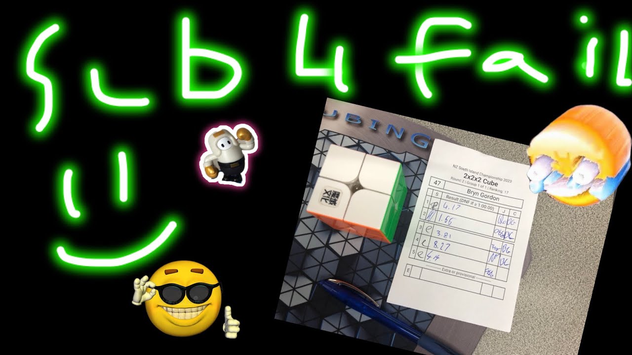 4.04 Official 2x2 PR Average and 1.66 Official PR Single! (Sub 4 Fail) - YouTube