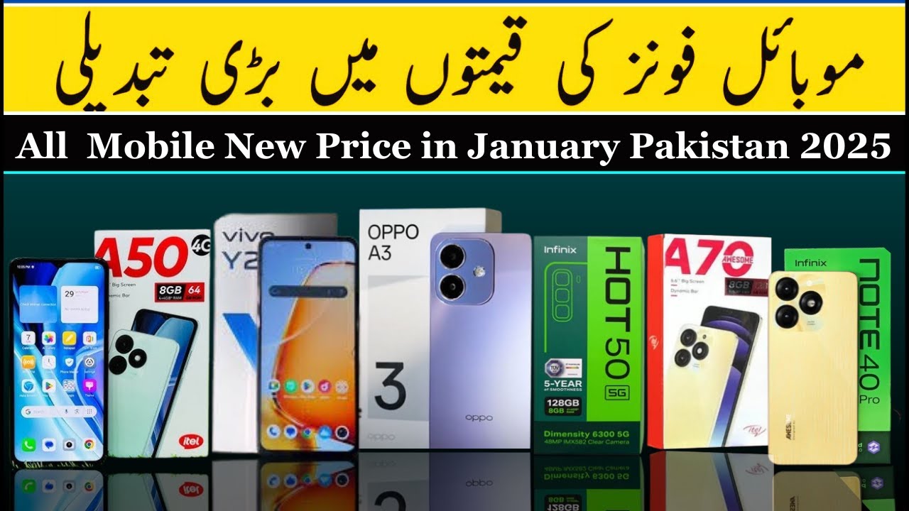 All New Mobile Prices in Pakistan 2025⚡All phone new Rates in PK⚡ ...