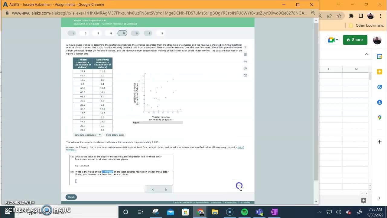 Stats Linear Regression - YouTube