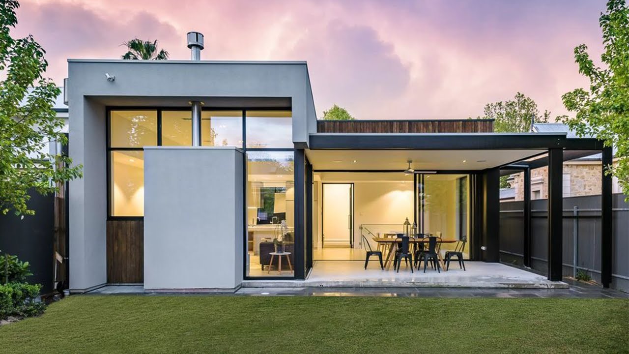 One story minimalist luxury house | Best simple modern house design ...
