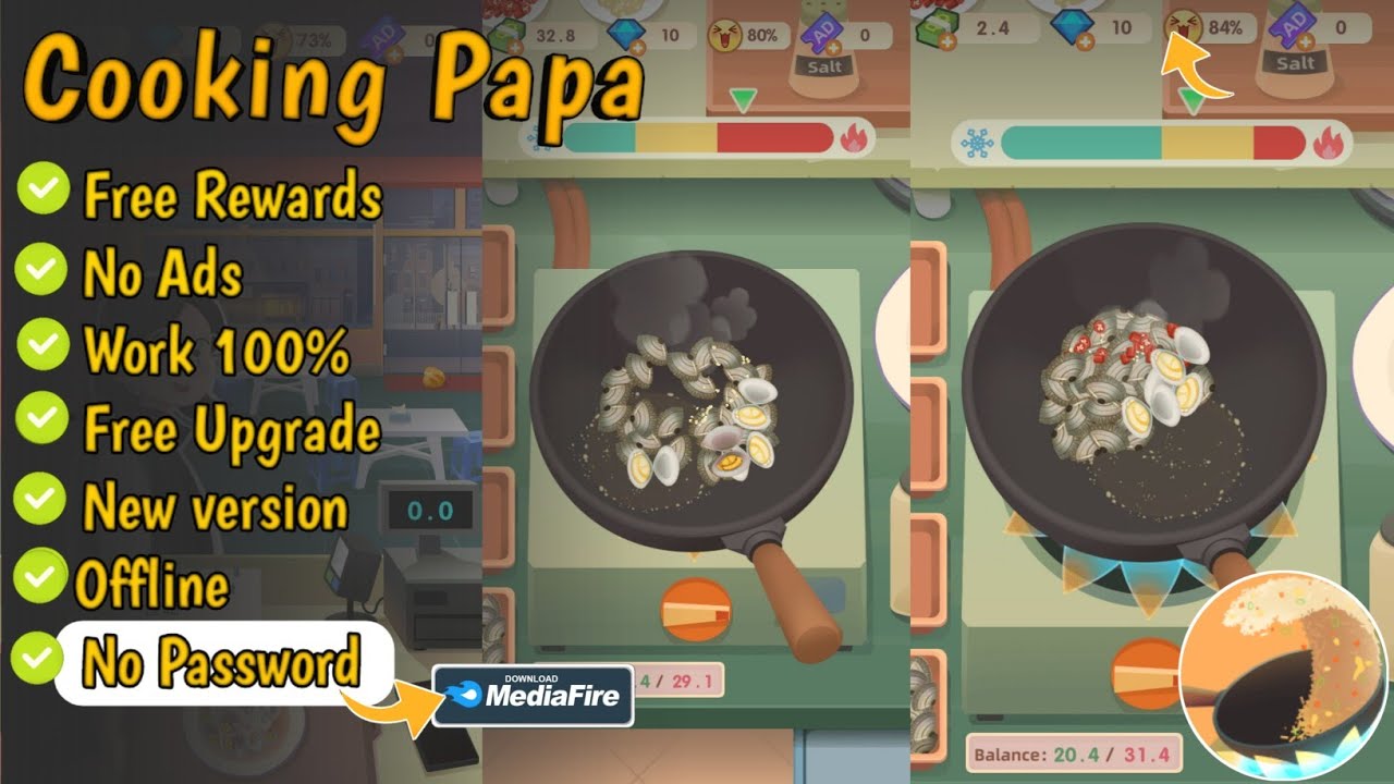 Cooking Papa MOD v2.20.3 New version | Free Rewards, No Ads, Work 100% ...