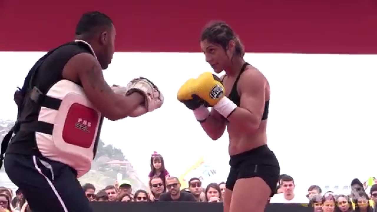 UFC 190: Bethe Correia Open Workout Highlights - YouTube