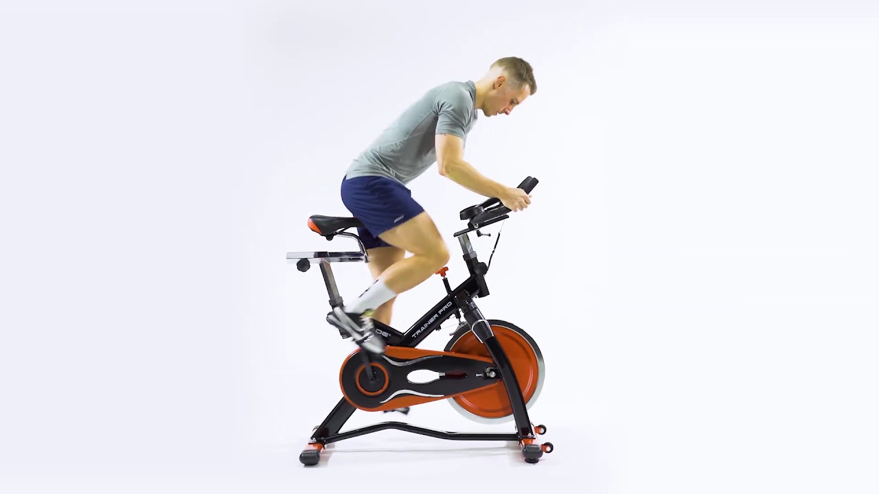 ECODE® Bicicleta de Spinning trainer pro ECO-819 - YouTube