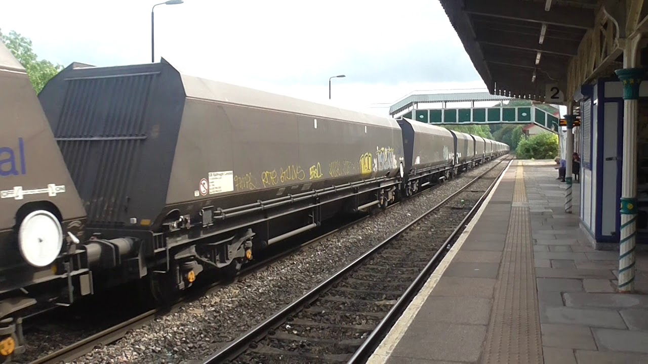 GBRF Class 66 no: 66724 @ Chepstow {6V44} 20/06/2018. - YouTube