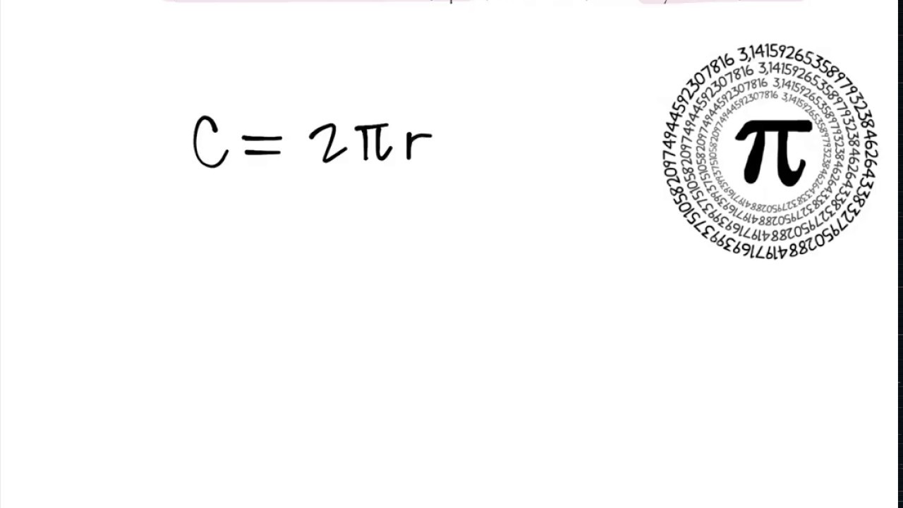 Cercle - Trouver la circonférence en fonction du nombre pi (1) - YouTube