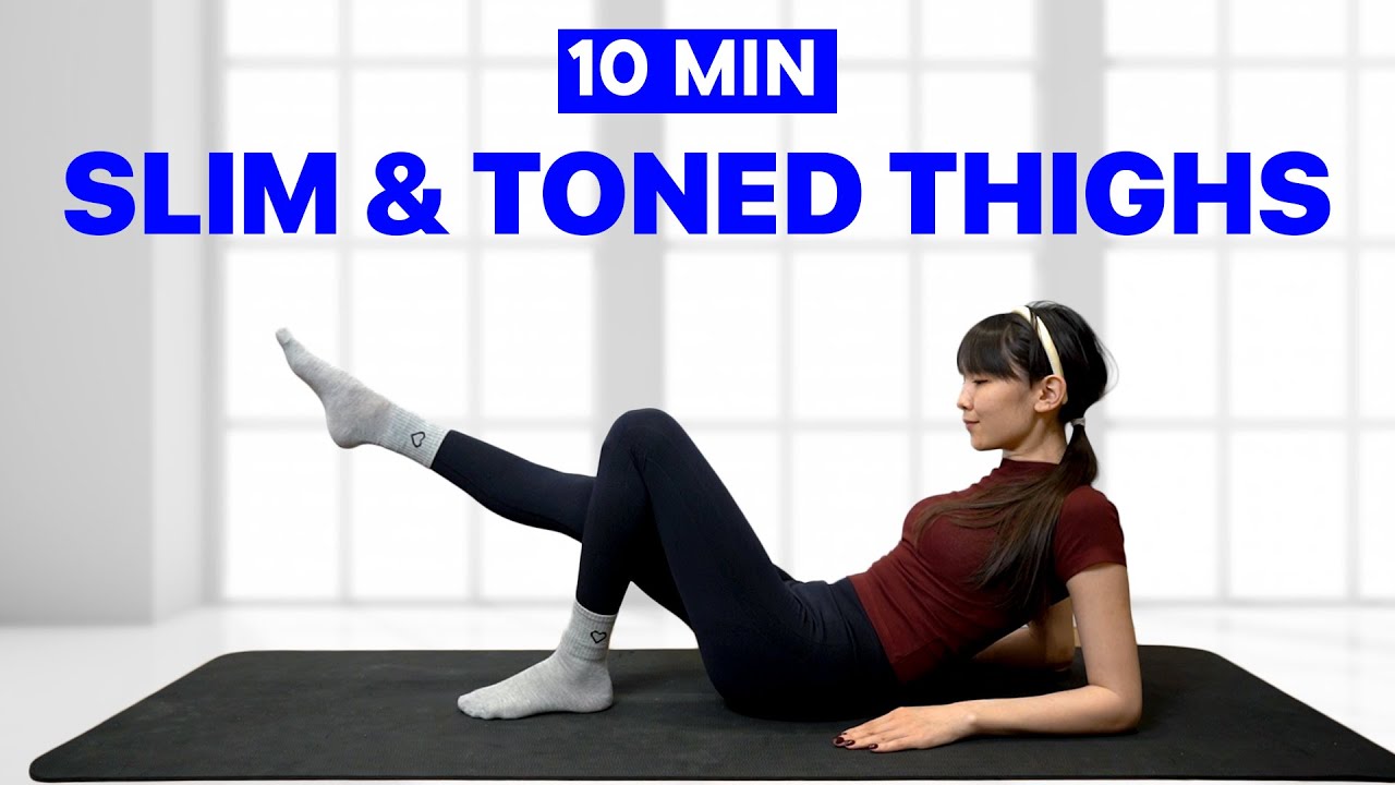 Toned & Slim Thighs in Just 10 Min a Day! (Beginner Friendly 💗) - YouTube