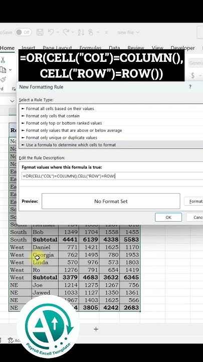How To Highlight An Active Cell In Excelpayrollexceltemplate Exceltricks Excellence