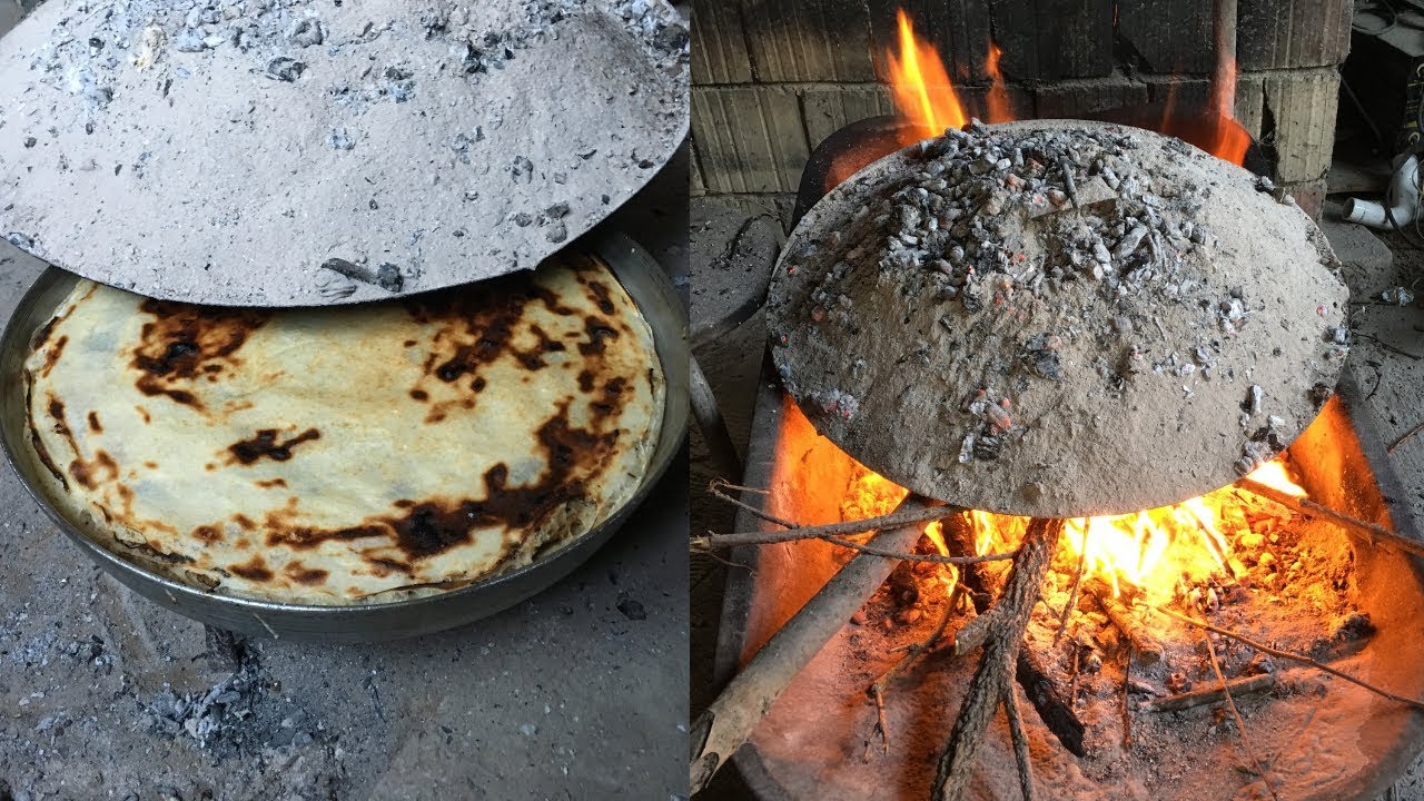 Krelan me rena e shprishur, e pjekur ne Saç tradicionale !! - YouTube