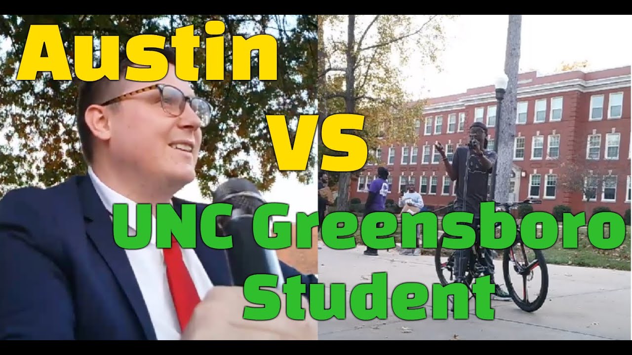Austin Decker debates UNC Greensboro Student on Trump - YouTube