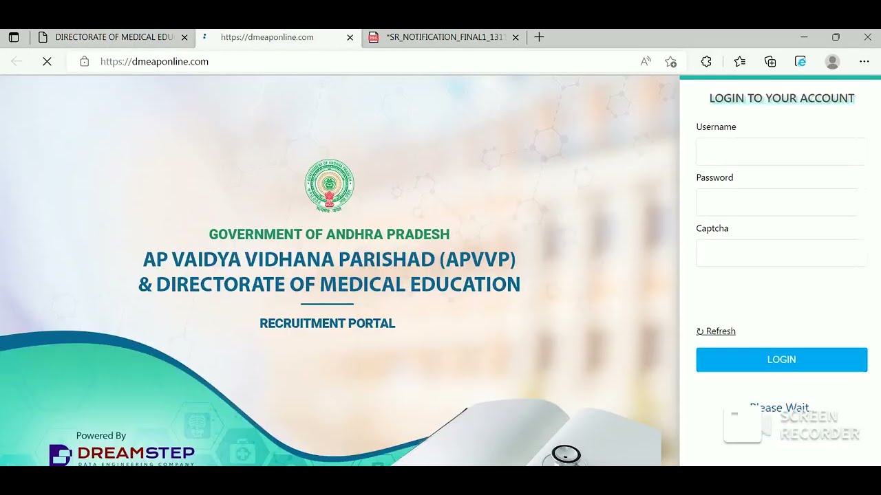 AP Medical health department |1458 Post | AP DME SR Notification 2022 ...