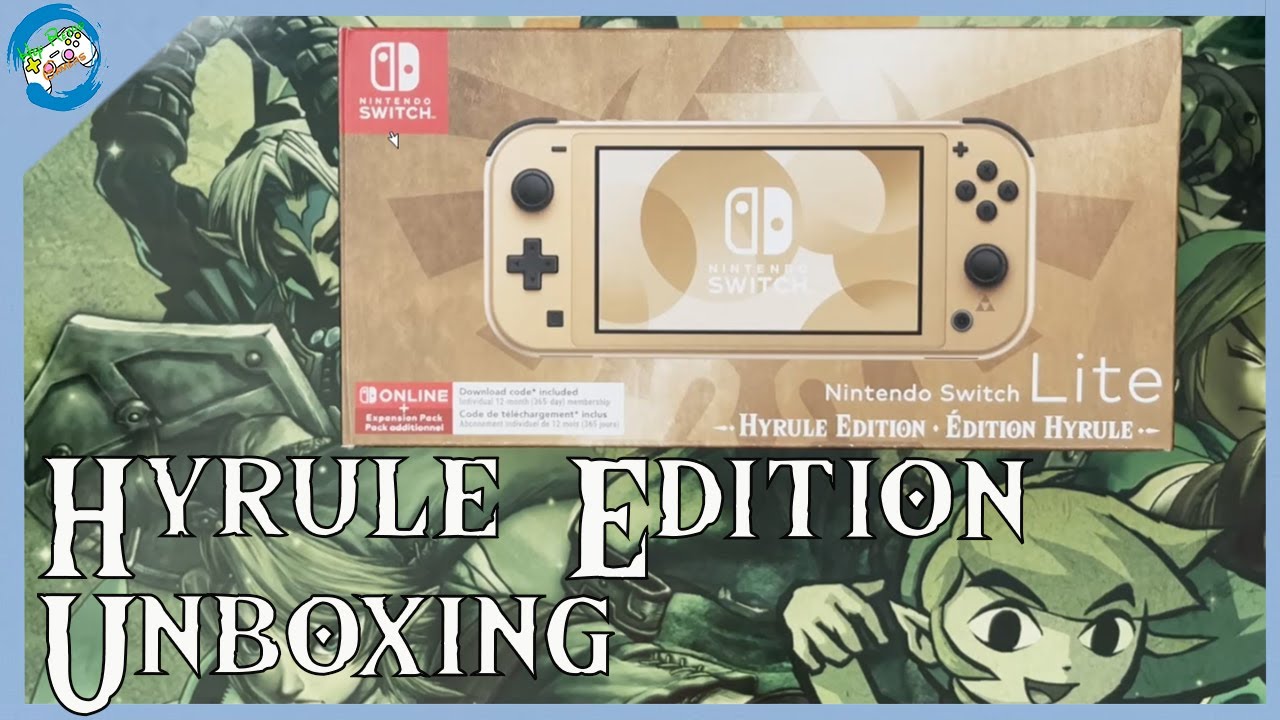 Nintendo Switch Lite Hyrule Edition Unboxing - YouTube