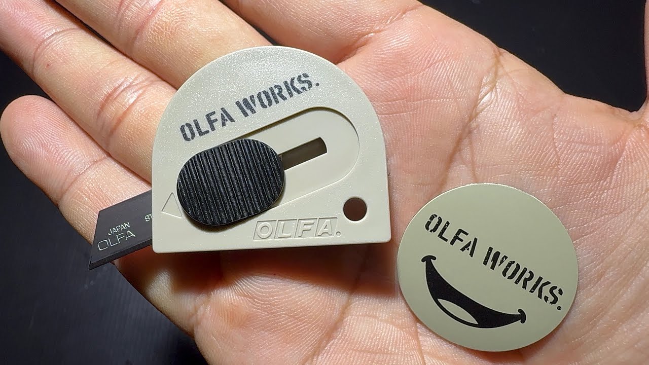 OLFA WORKS TOUCH KNIFE W OW-TK5M-GIV มีดขนาดเล็ก ใช้งานในบ้าน - YouTube