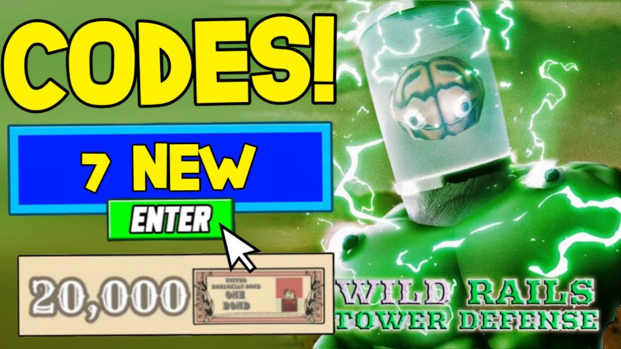 *NEW CODES* ALL WORKING CODES FOR WILD RAILS TOWER DEFENSE - ROBLOX ...