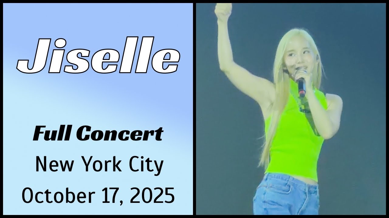 251017 지셀 Jiselle - Full concert (7songs) live @ KOOM Festival, NYC 4K ...