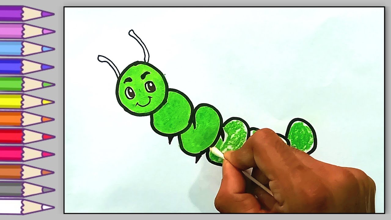 How To Draw A Caterpillar Step By Step Guide For Kids And Beginners ...