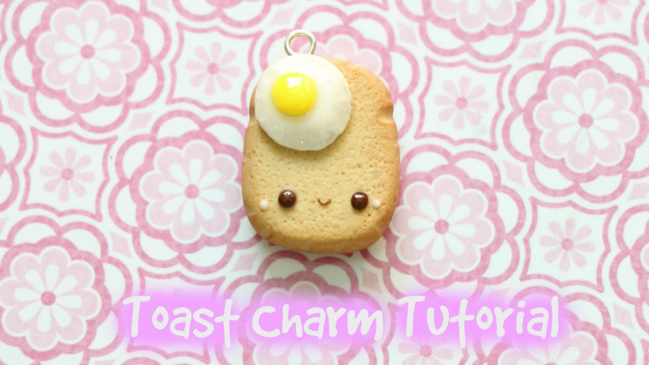 Polymer Clay Toast Charm Tutorial - YouTube