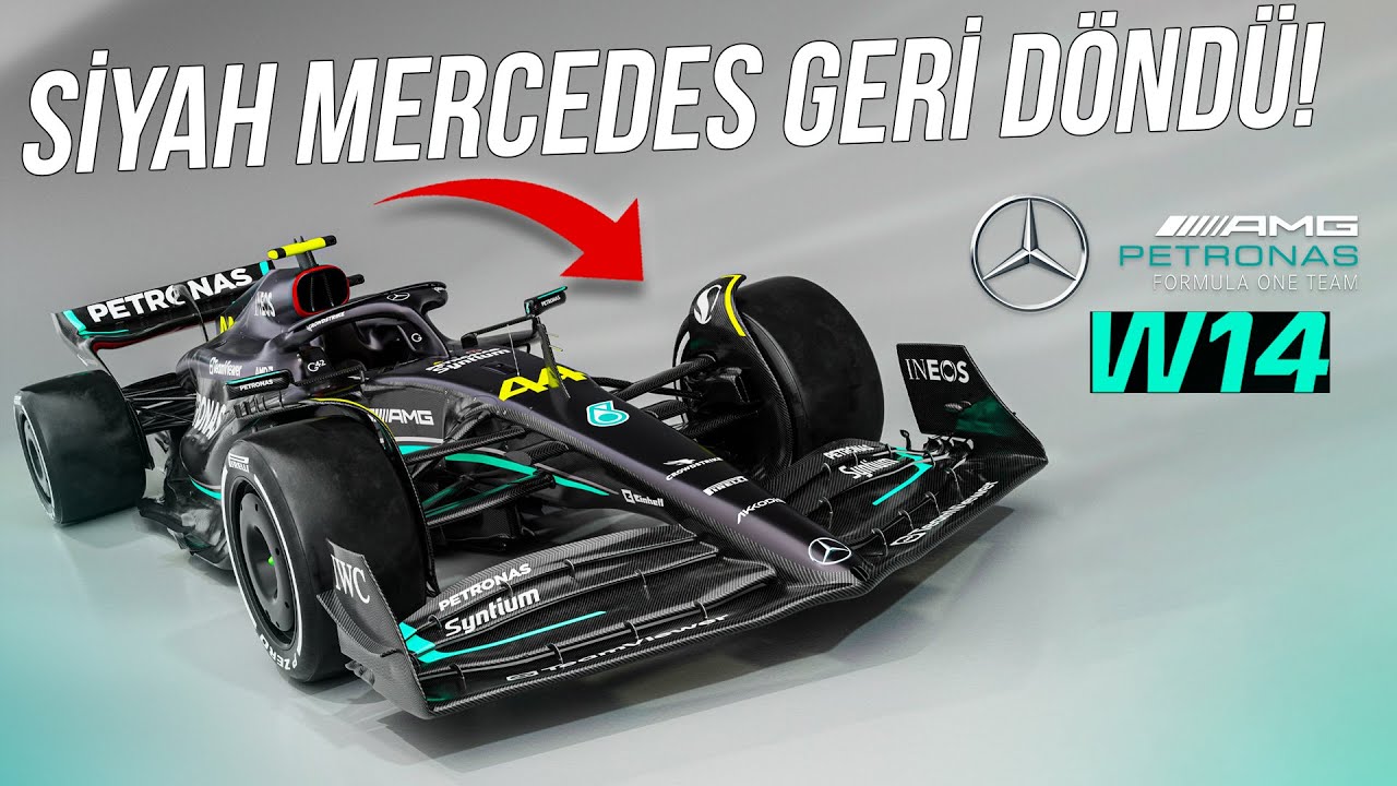 MERCEDES'in KORKUTUCU SİYAH F1 ARACI: Mercedes W14 Tanıtıldı! - F1 2023 ...