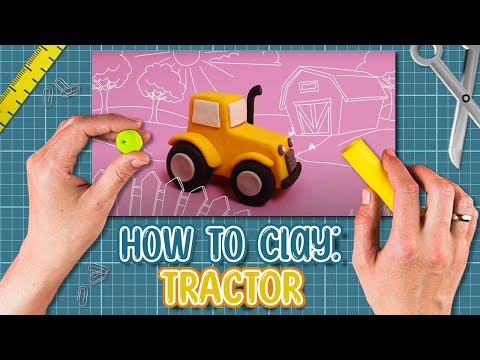 🚜 How To Make A Clay Tractor - Fun & Easy Way!